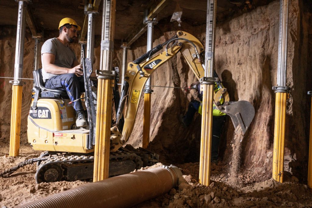Unterkellerung einer Werkshalle in Lohr | Projekte bei Michel Bau